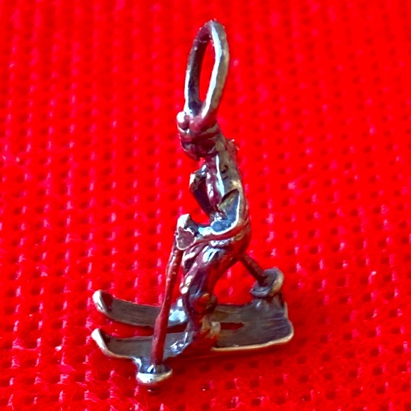 Jewelry | Vintage Sterling Silver Skier Charm 925 | Poshmark